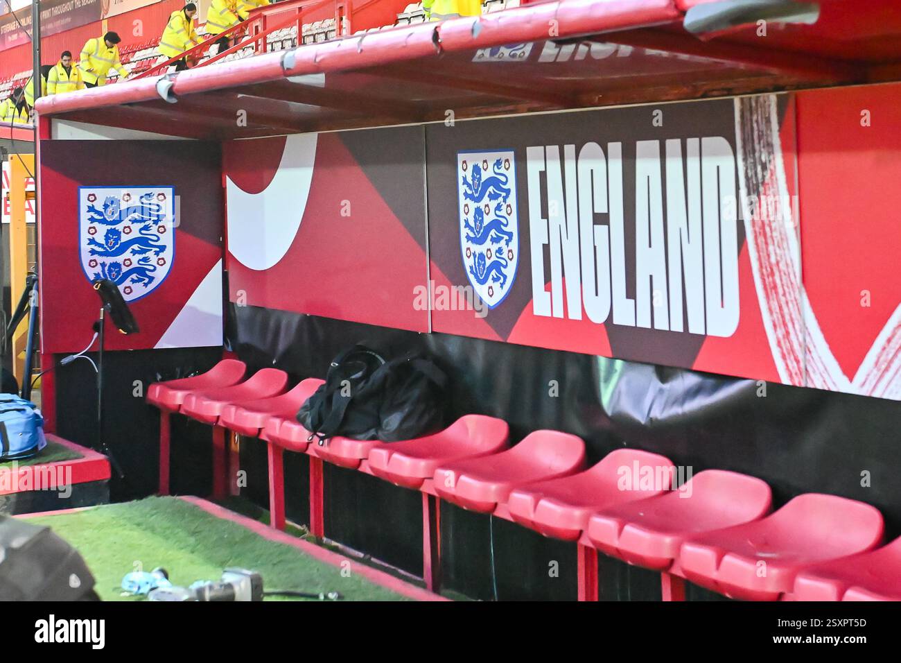 England dugout during the National Team Friendly Women U-23s match ...