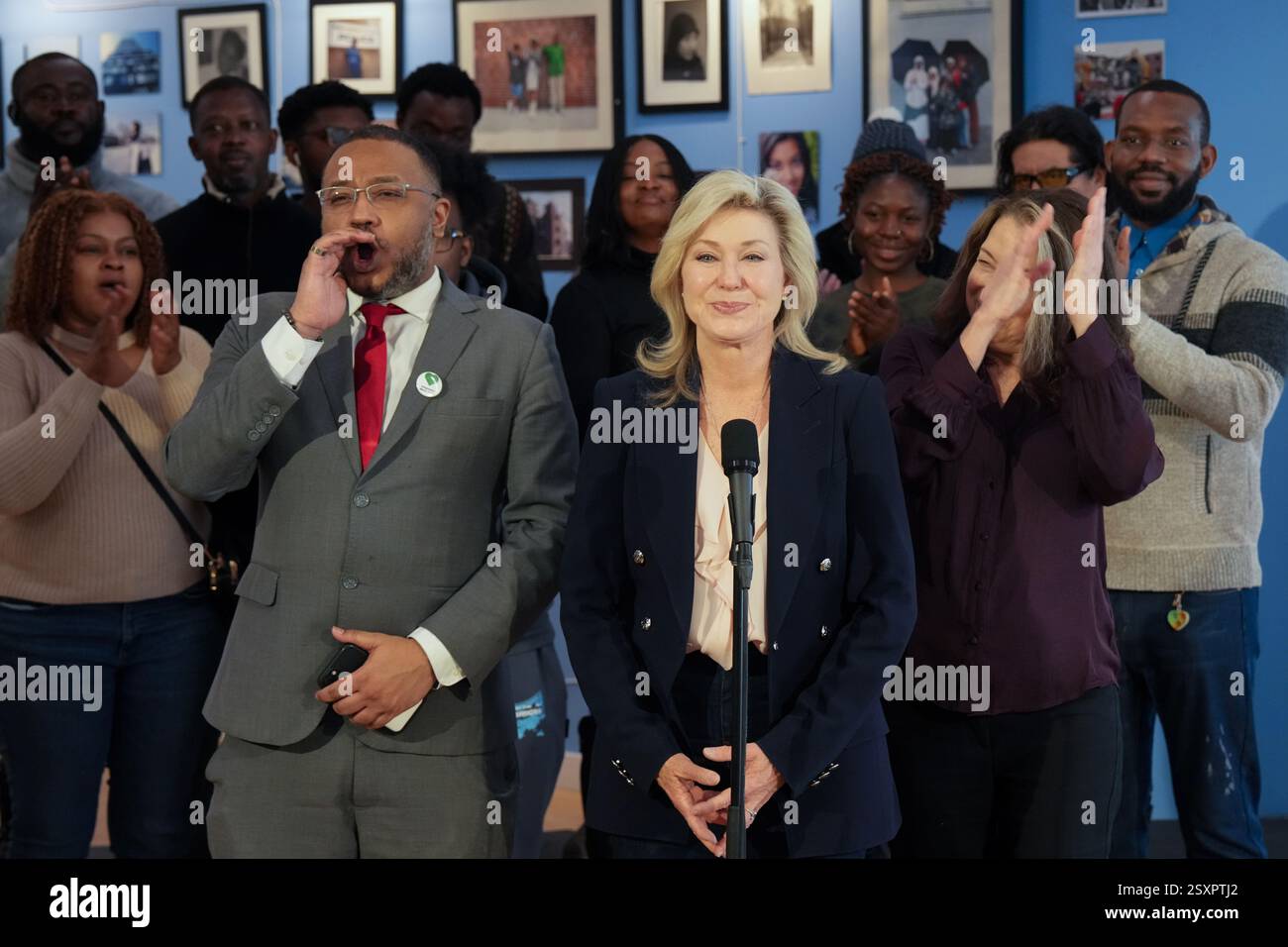 Toronto, Can. 25th Feb, 2025. Ontario Liberal Leader Bonnie Crombie ...
