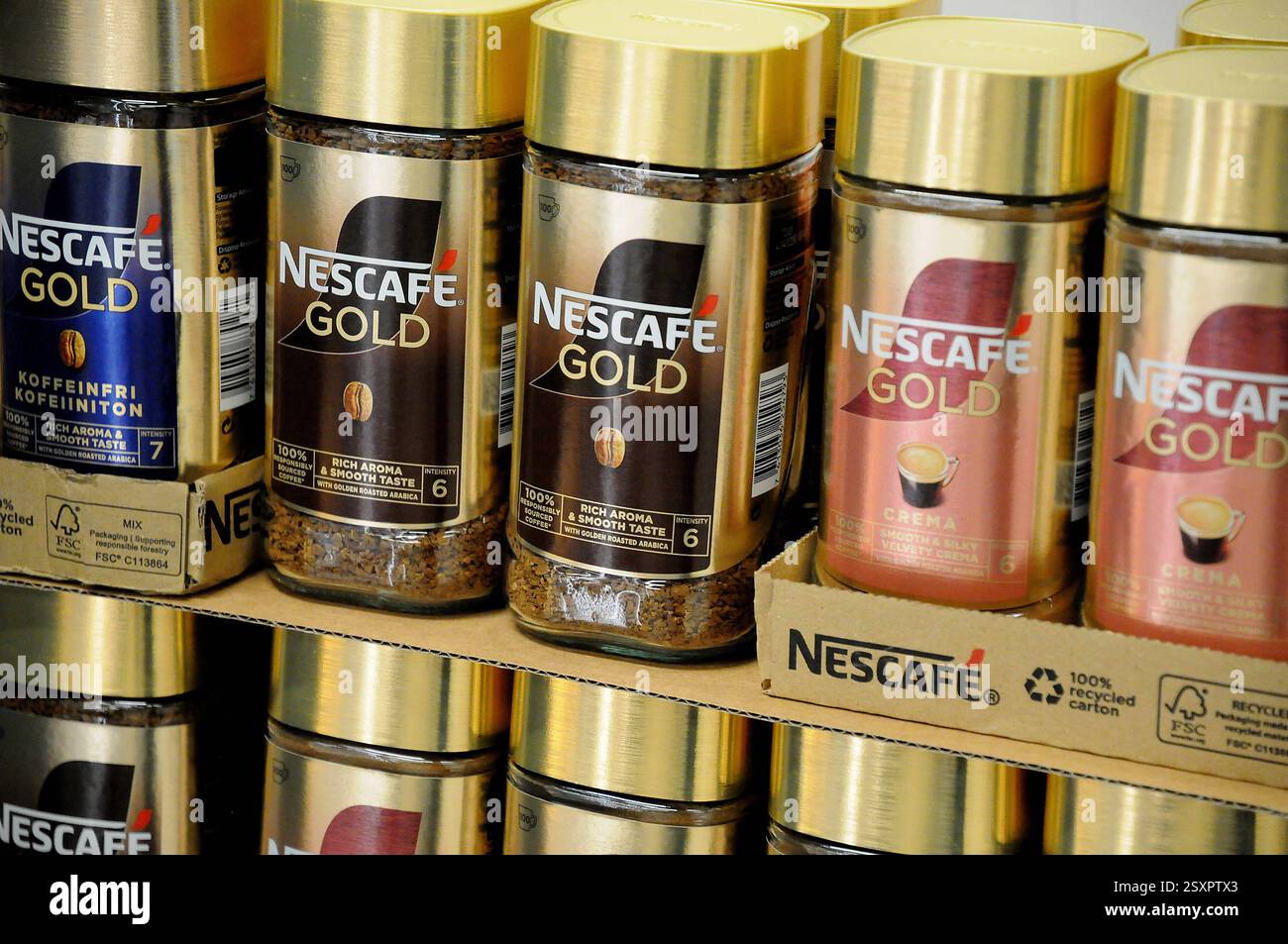 Copenhagen/ DenmarK/25 FEBRUARY 2025/.Various nescafe gold for sale at ...