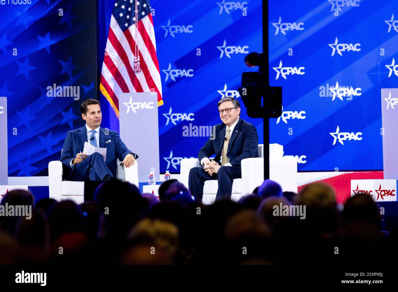 NATIONAL HARBOR, MD, USA — February 20 2025: House Speaker Mike Johnson ...