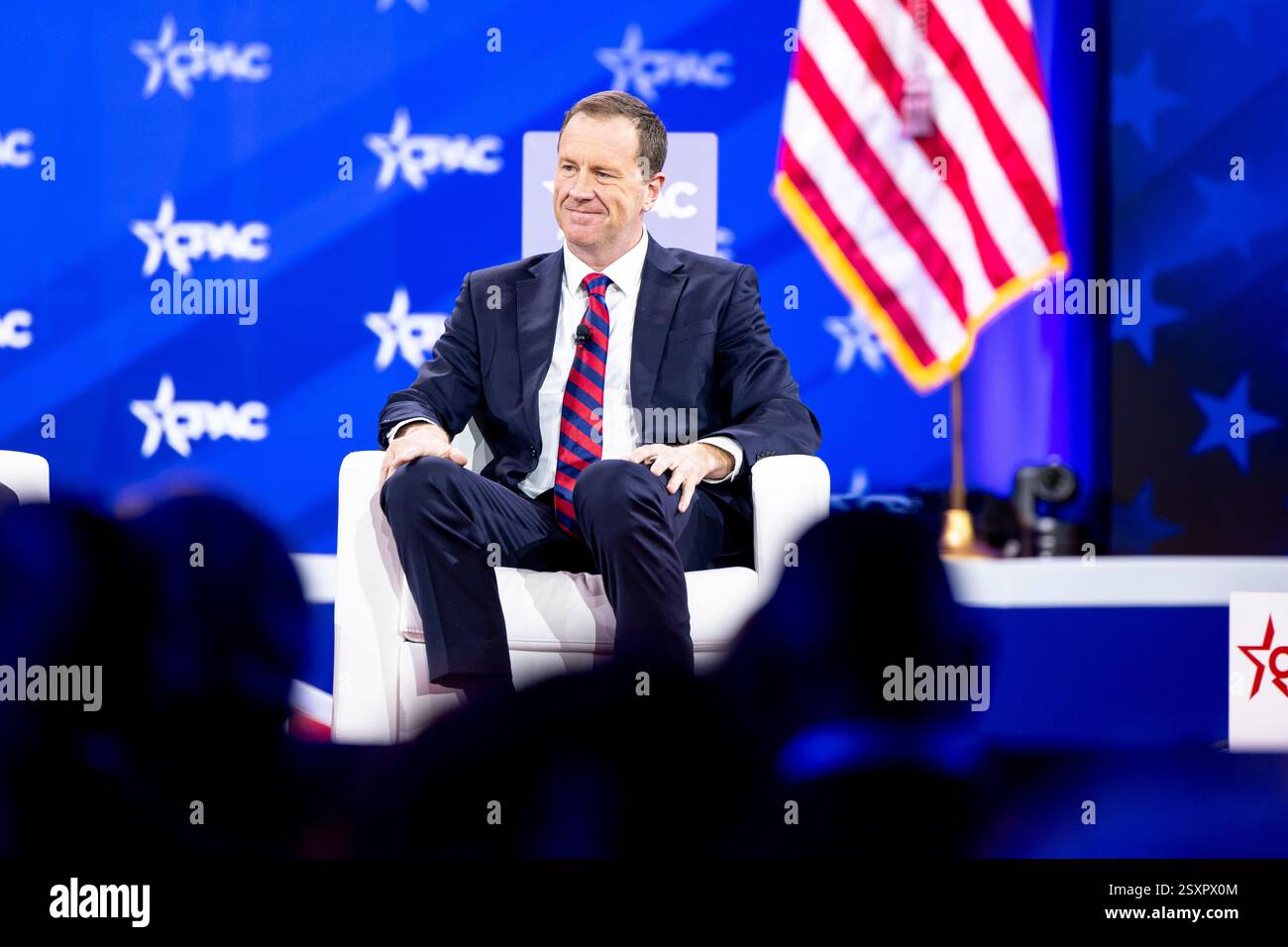 NATIONAL HARBOR, MD, USA — February 20 2025: U.S. Senator Eric Schmitt ...