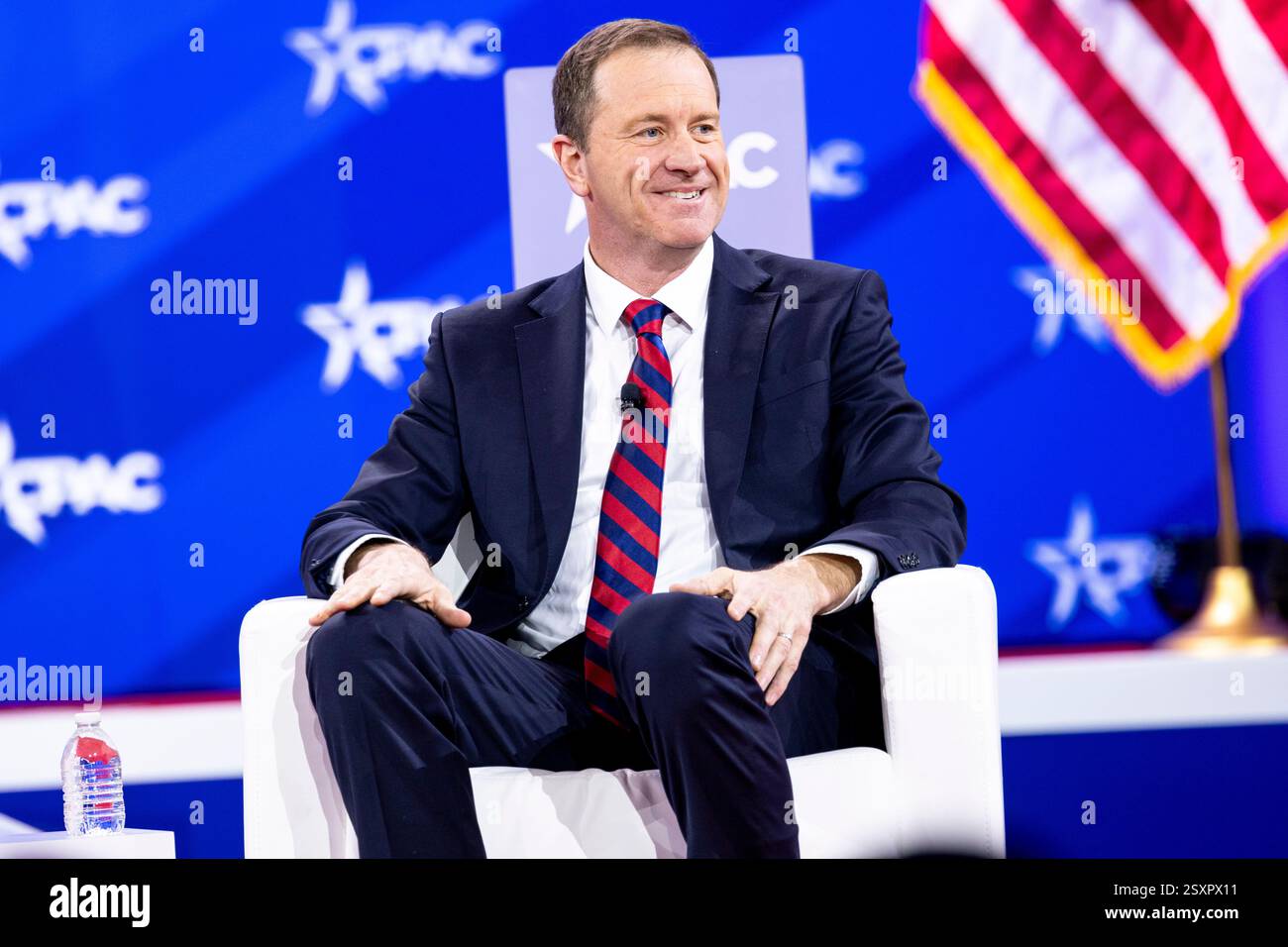 NATIONAL HARBOR, MD, USA — February 20 2025: U.S. Senator Eric Schmitt ...