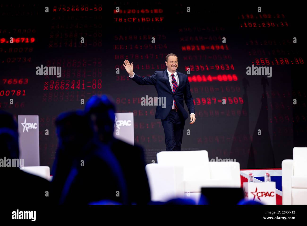 NATIONAL HARBOR, MD, USA — February 20 2025: U.S. Senator Eric Schmitt ...