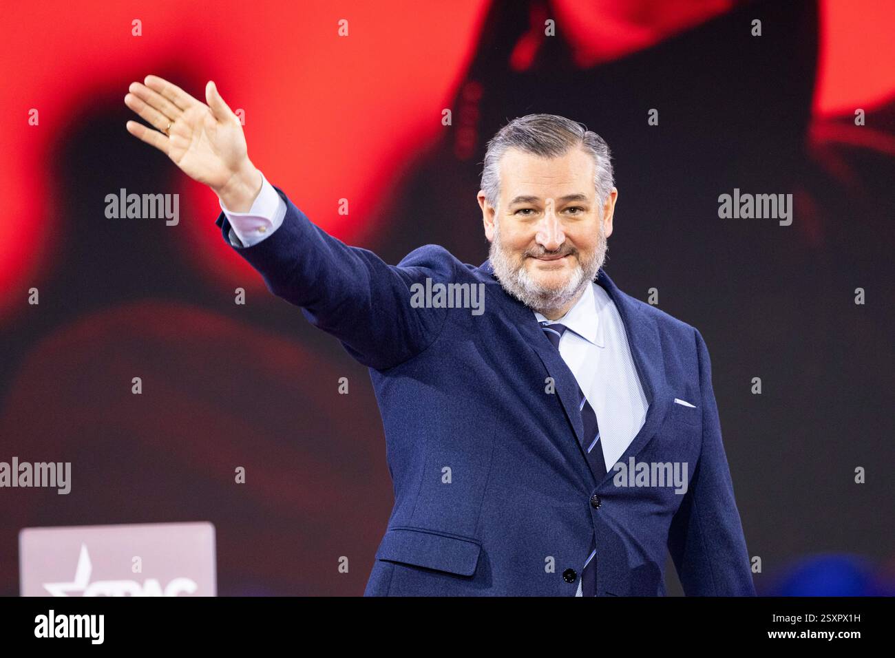 NATIONAL HARBOR, MD, USA — February 20 2025: U.S. Senator Ted Cruz (R ...