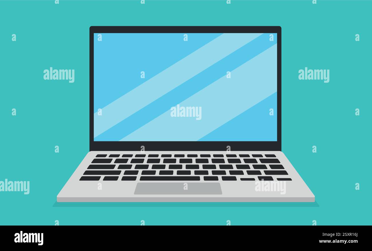 Blank open notebook mockup Stock Vector Images - Alamy