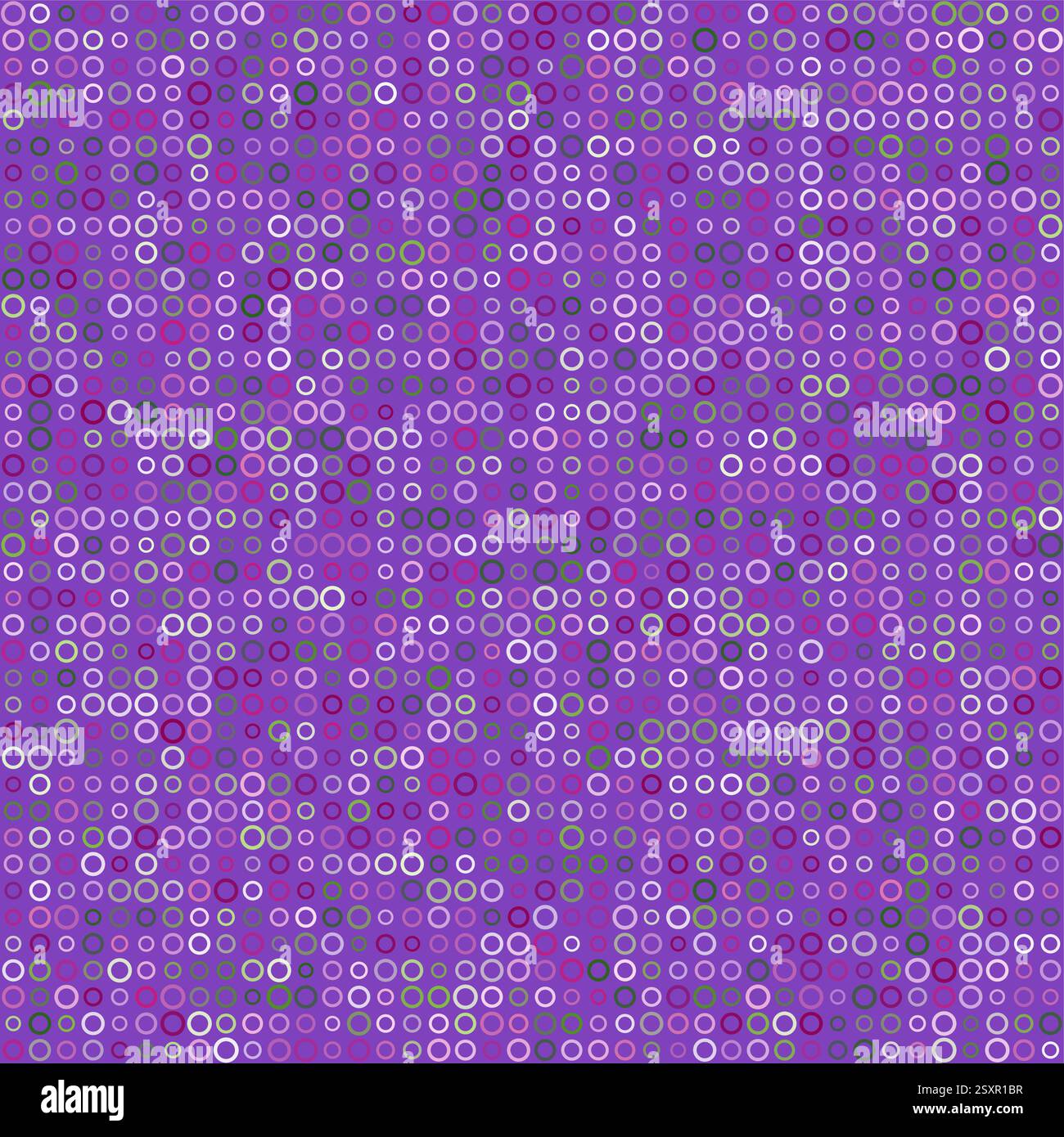 Pattern design. Rings in multiple colors. Vibrant purple gradient with ...