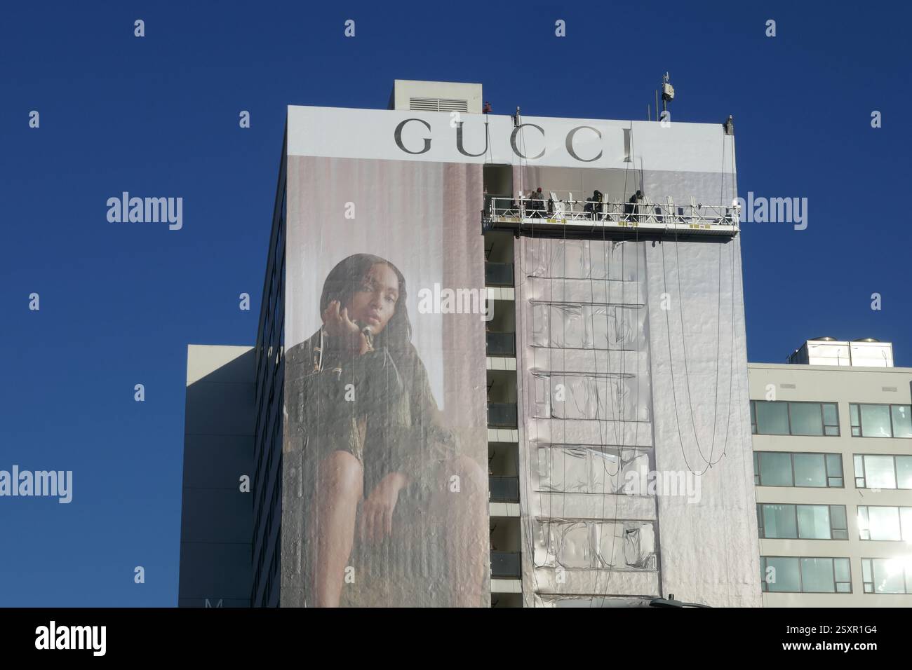 Los Angeles, California, USA 24th February 2025 Gucci Billboard Mural ...