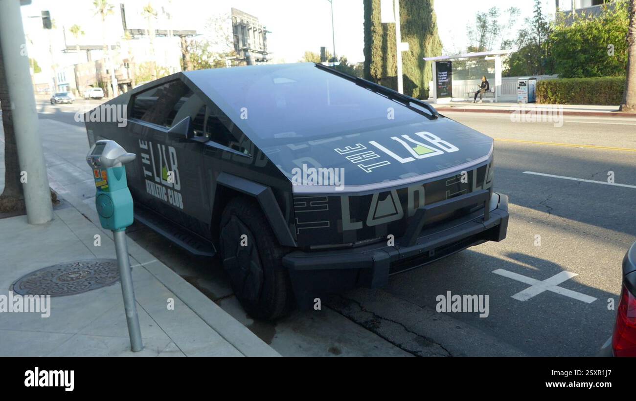 Los Angeles, California, USA 24th February 2025 Tesla Cybertruck The ...