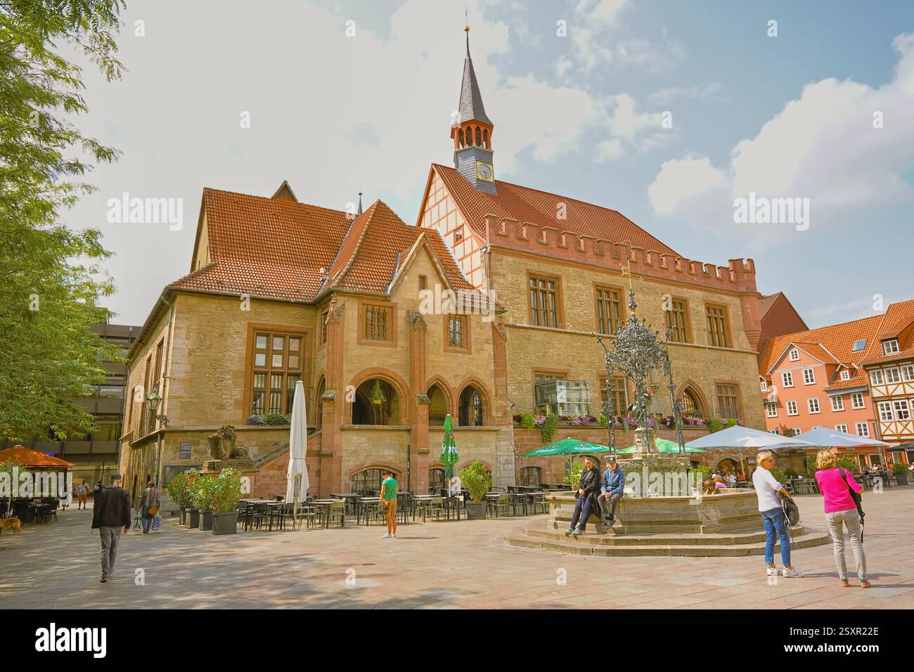 Old townhall or Altes Rathaus of the city of Göttingen in Germany. The ...