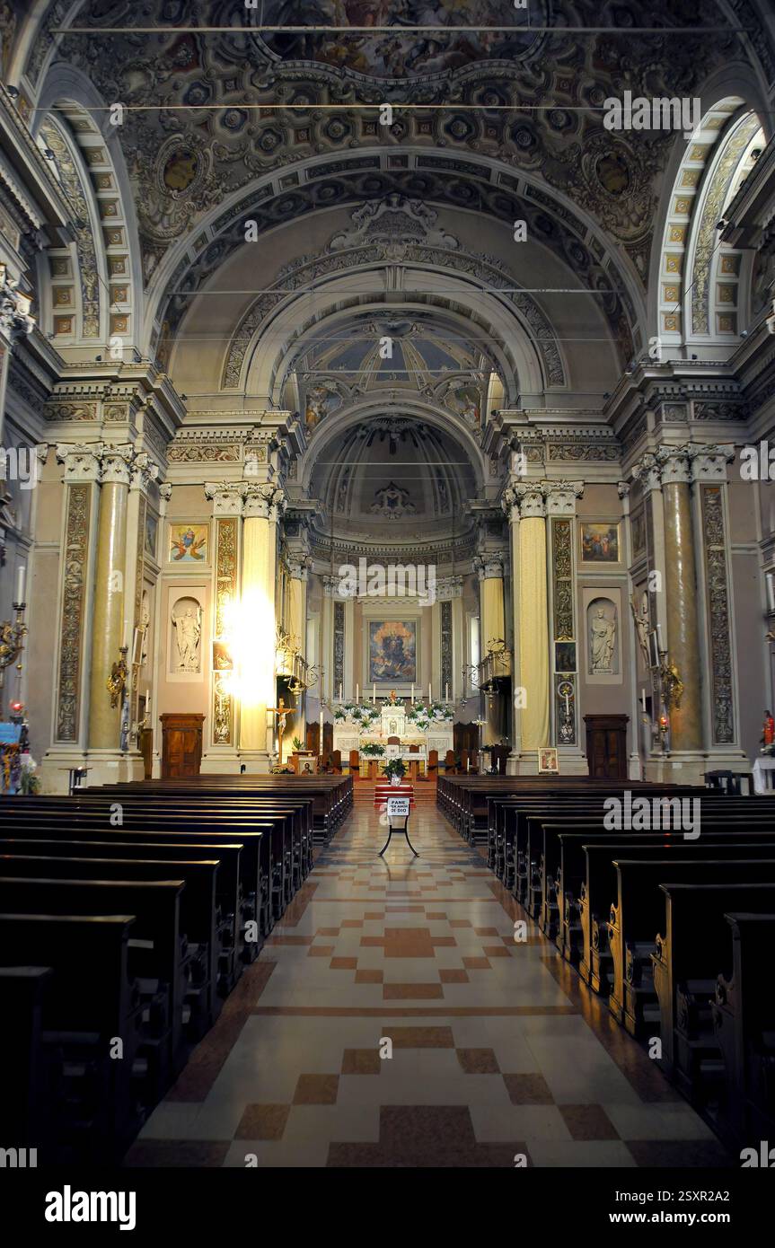 interior, Chiesa di Santa Maria Maggiore, Caprino Veronese, region ...