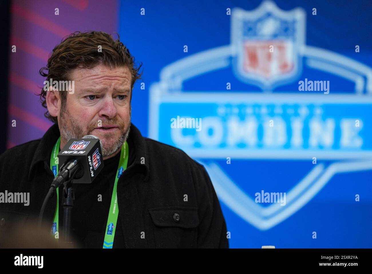 Seattle Seahawks general manager John Schneider speaks during a press ...