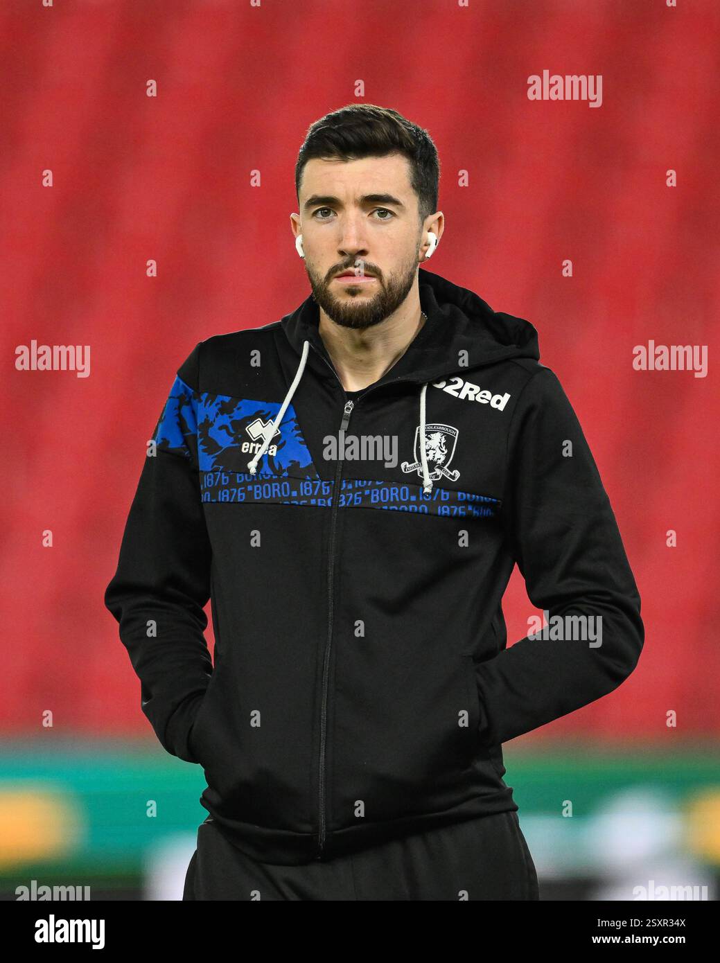 Finn Azaz of Middlesbrough arrives ahead of the Sky Bet Championship ...