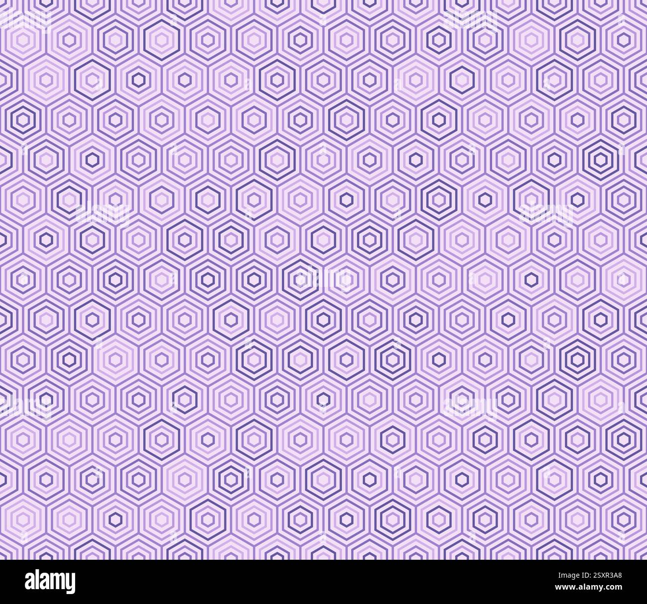 Tileable hexagon background. Simple stacked hexagons pattern. Purple color tones. Hexagon cells ...