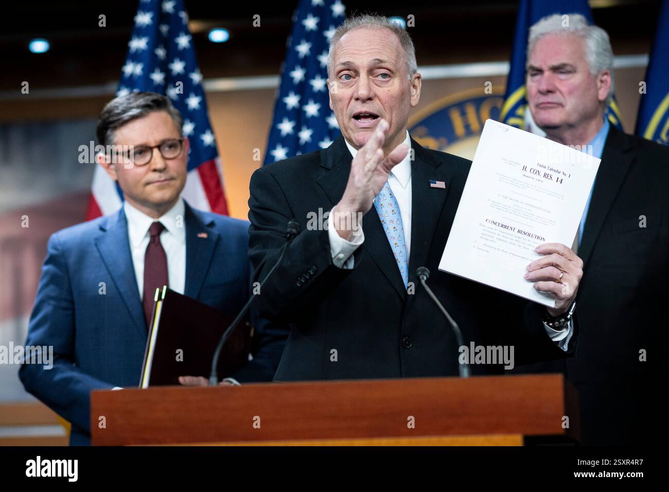 Representative Steve Scalise (R-LA) speaks to media during the weekly ...