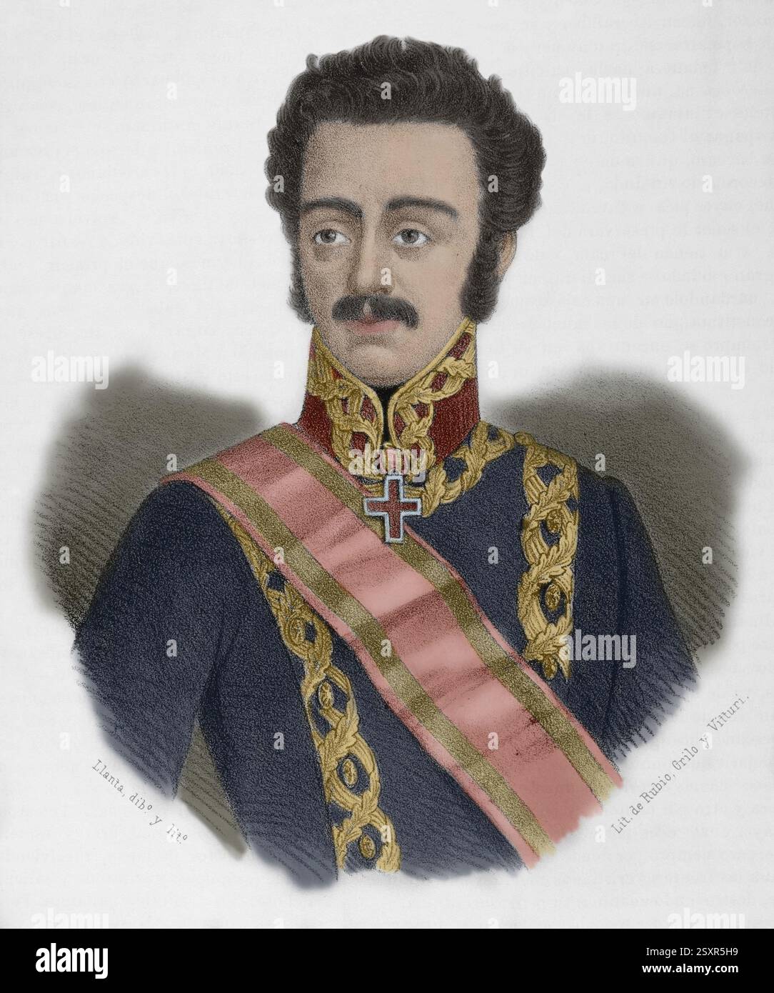 Luis Fernández de Córdoba y Valcárcel (1798-1840). Spanish lieutenant ...