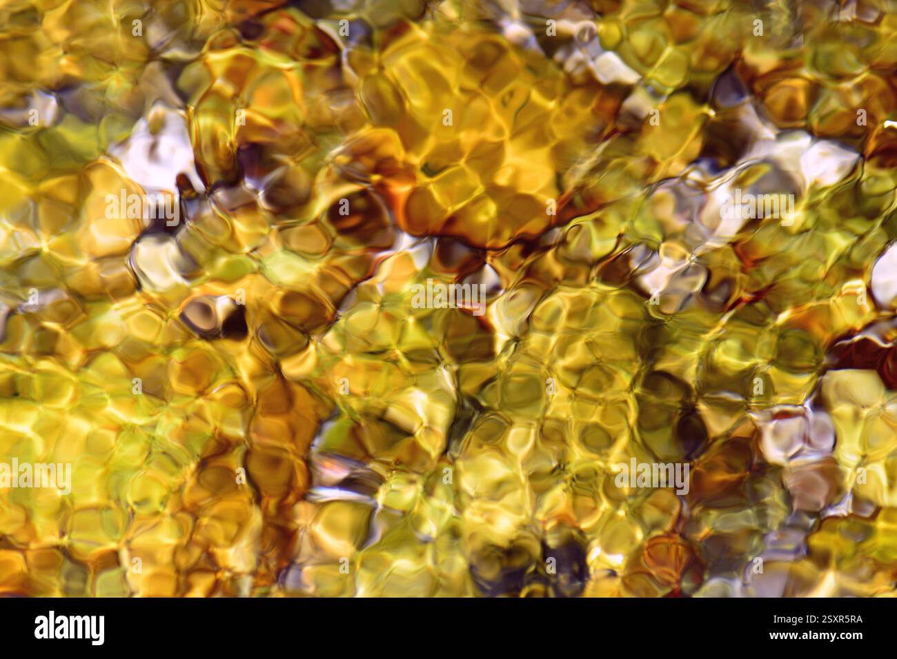 Reflection and refraction of light in moving water Stock Photo - Alamy