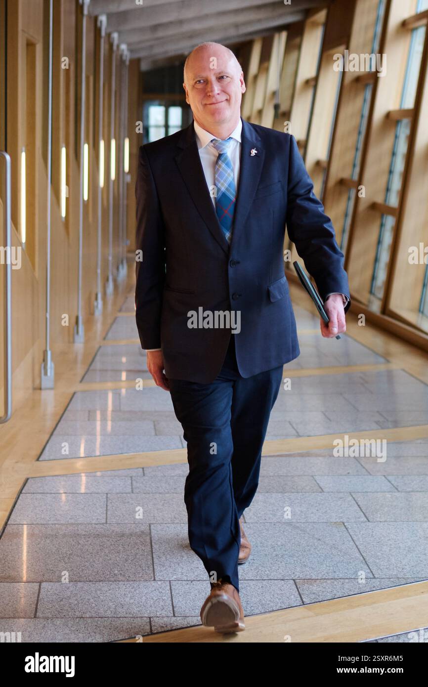 Edinburgh Scotland, UK 25 February 2025. Joe FitzPatrick MSP at the ...