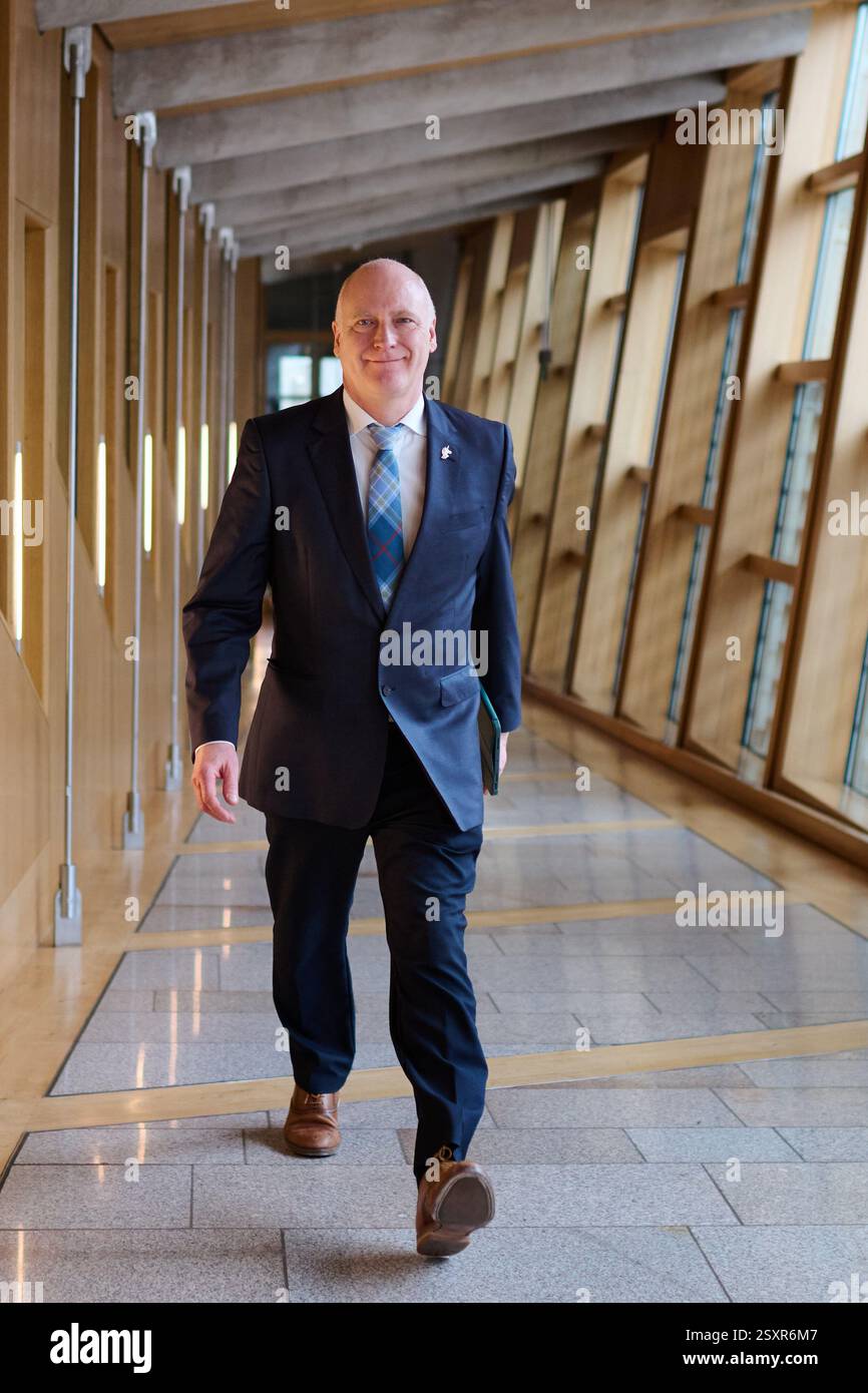 Edinburgh Scotland, UK 25 February 2025. Joe FitzPatrick MSP at the ...