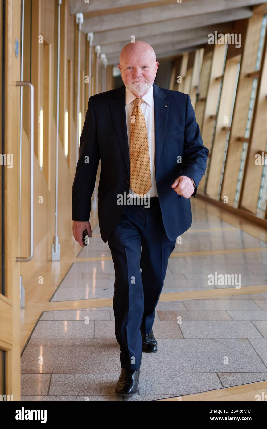 Edinburgh Scotland, UK 25 February 2025. Colin Beattie MSP at the ...