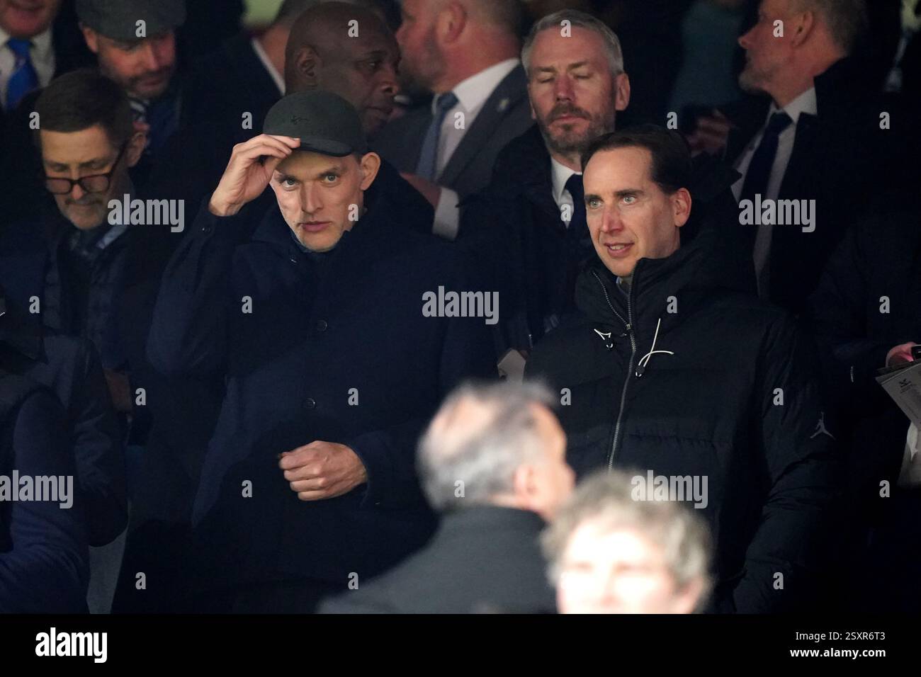 England manager Thomas Tuchel (left) and Chief Executive Officer of the ...