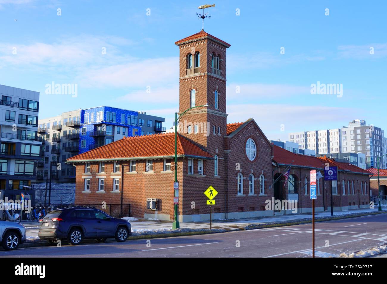 Massachusetts State Police - A5 Revere Barracks Stock Photo - Alamy