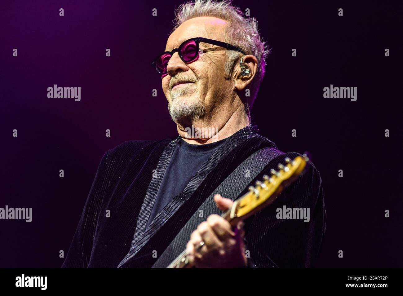 The italian singer Umberto Tozzi plays live in Forest National Brussels ...