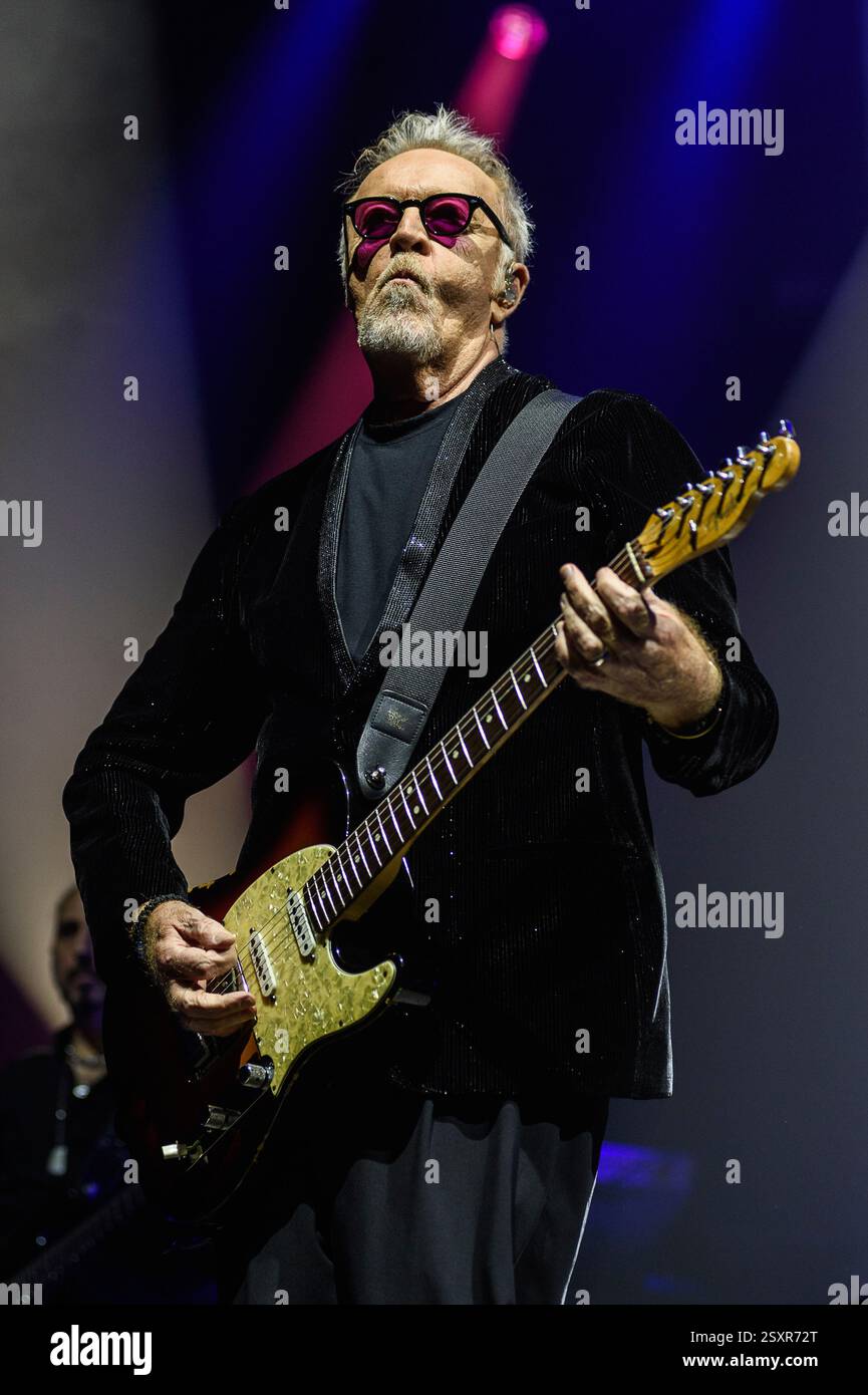The italian singer Umberto Tozzi plays live in Forest National Brussels ...
