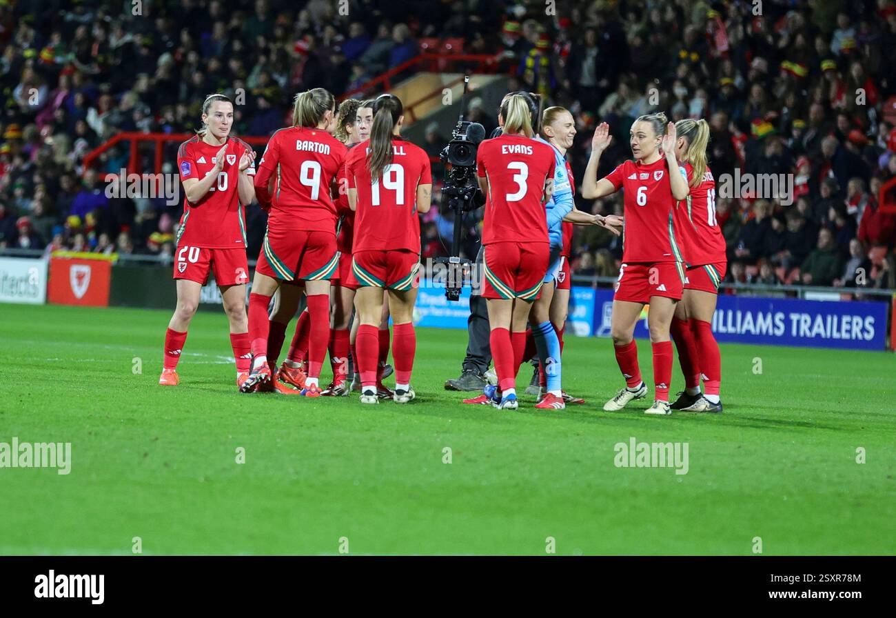 SToK Cae Ras, Wrexham, UK. 25th Feb, 2025. UEFA Womens Nations League ...