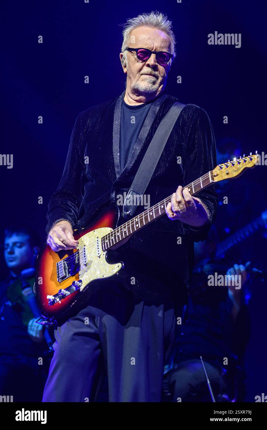 The italian singer Umberto Tozzi plays live in Forest National Brussels ...