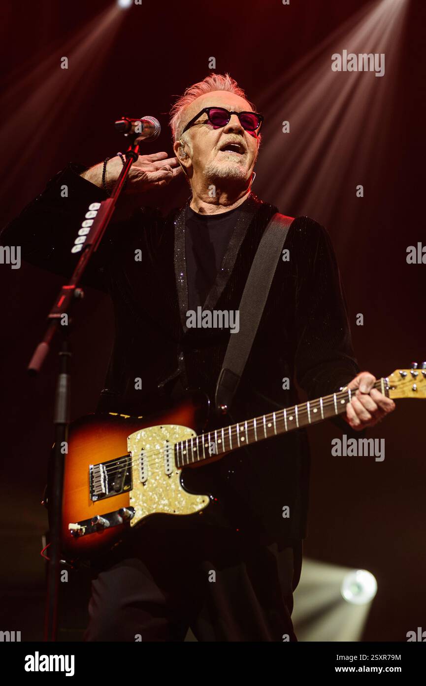 The italian singer Umberto Tozzi plays live in Forest National Brussels ...