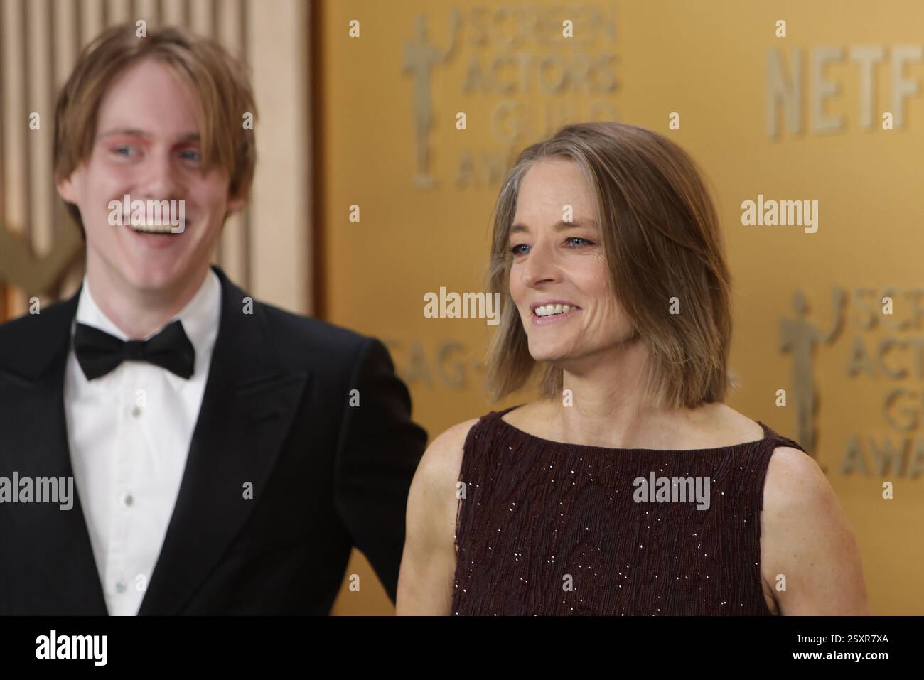 Charles Bernard Foster and Jodie Foster attends the 31st Annual Screen Actors Guild Awards at ...