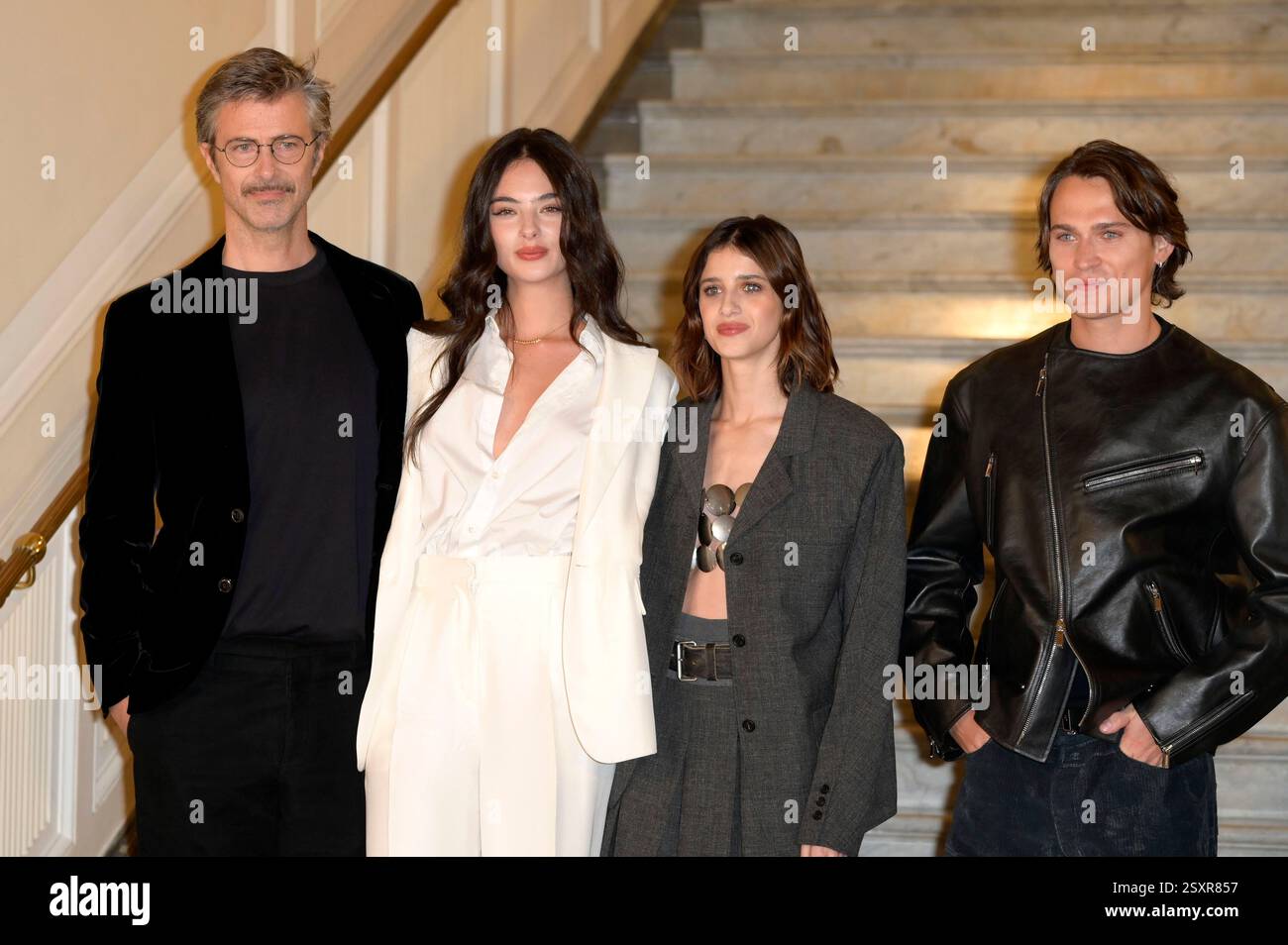 Kim Rossi Stuart, Deva Cassel, Benedetta Porcaroli und Saul Nanni beim ...