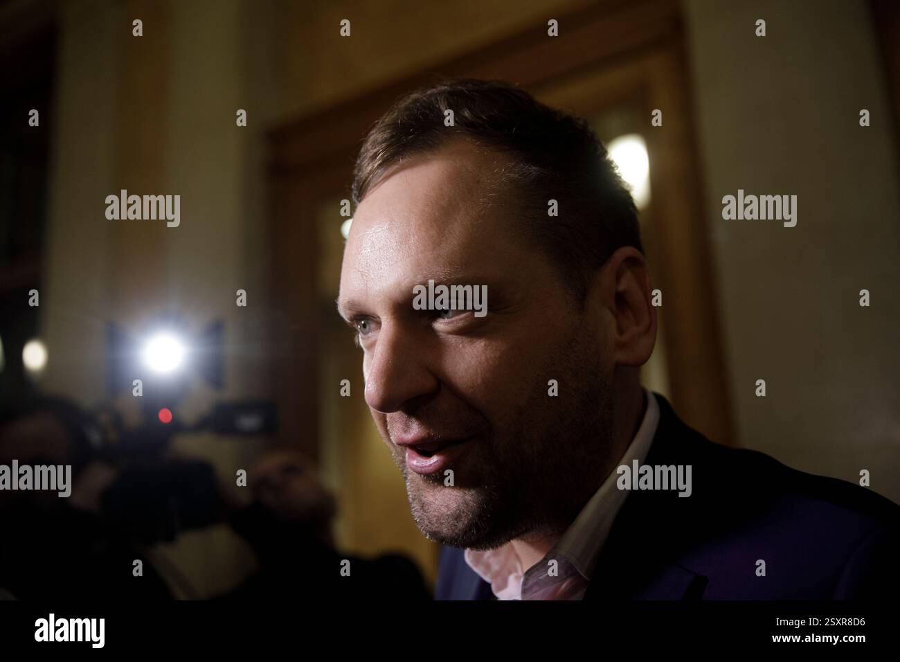 AUSTRIA; VIENNA; 20250225; MP Philip Kucher on his arrival at today's ...