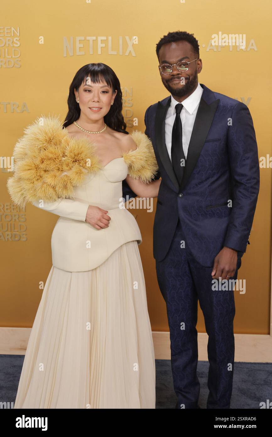 Ali Ahn and William Jackson Harper attends the 31st Annual Screen ...
