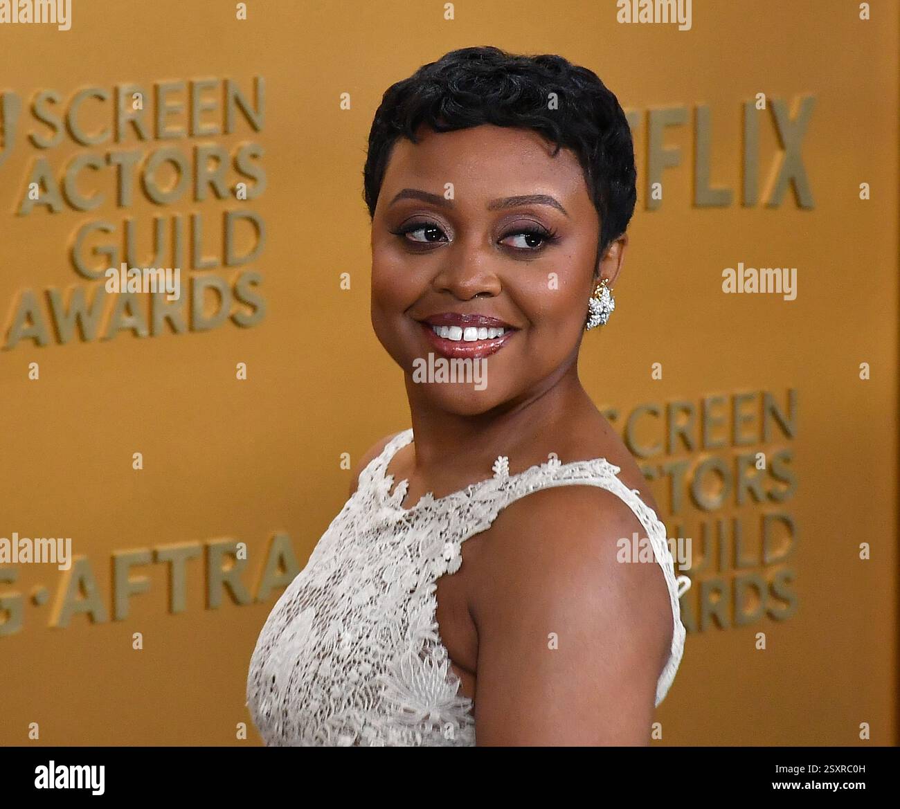 Quinta Brunson attends the 31st Annual Screen Actors Guild Awards at ...