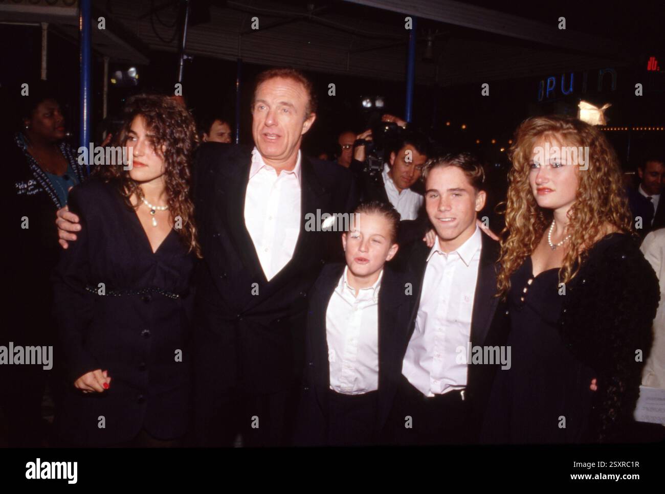 James Caan with son Scott Caan and daughter Tara Caan on far right ...