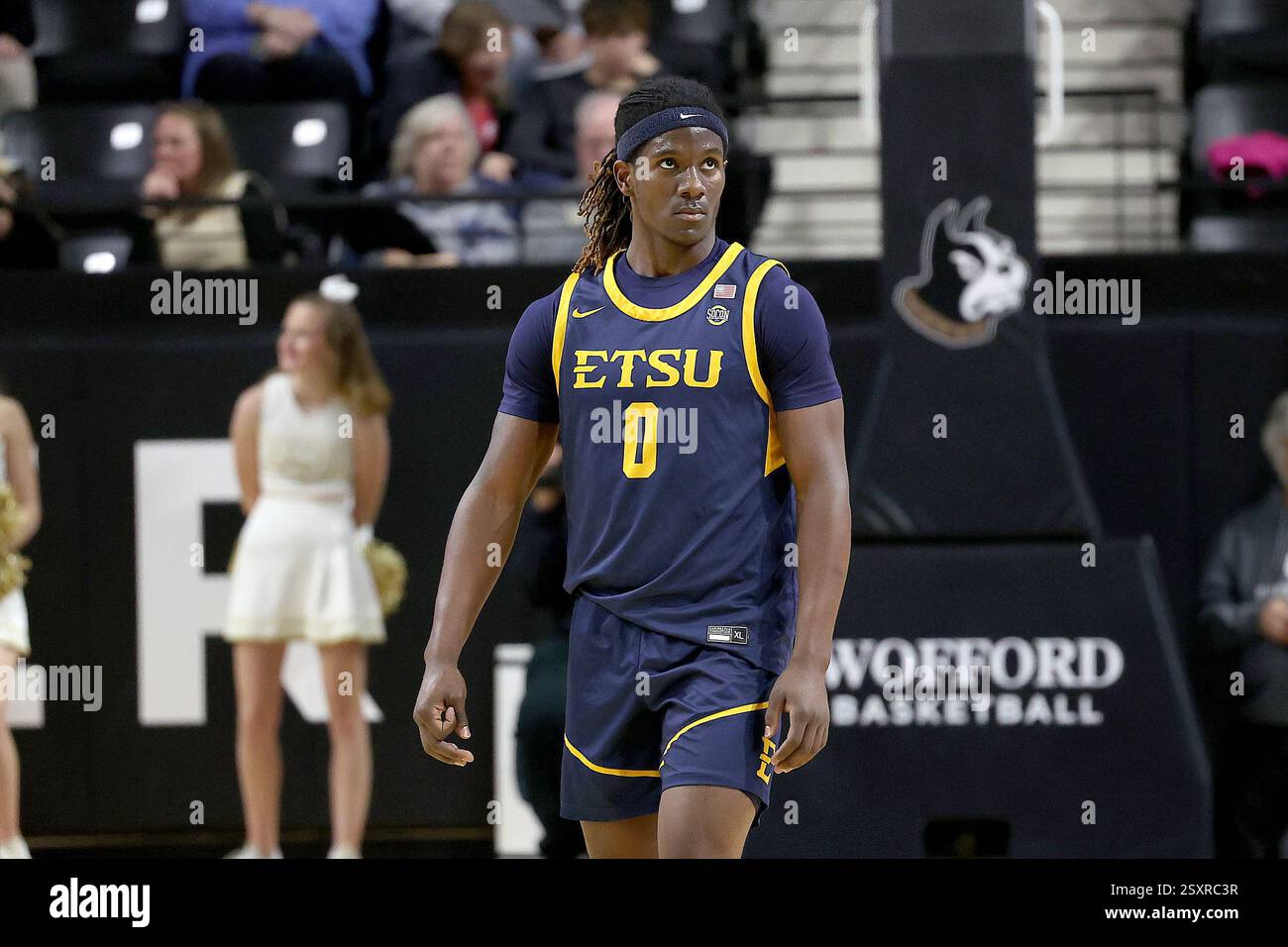SPARTANBURG, SC - FEBRUARY 22: East Tennessee State Buccaneers forward ...