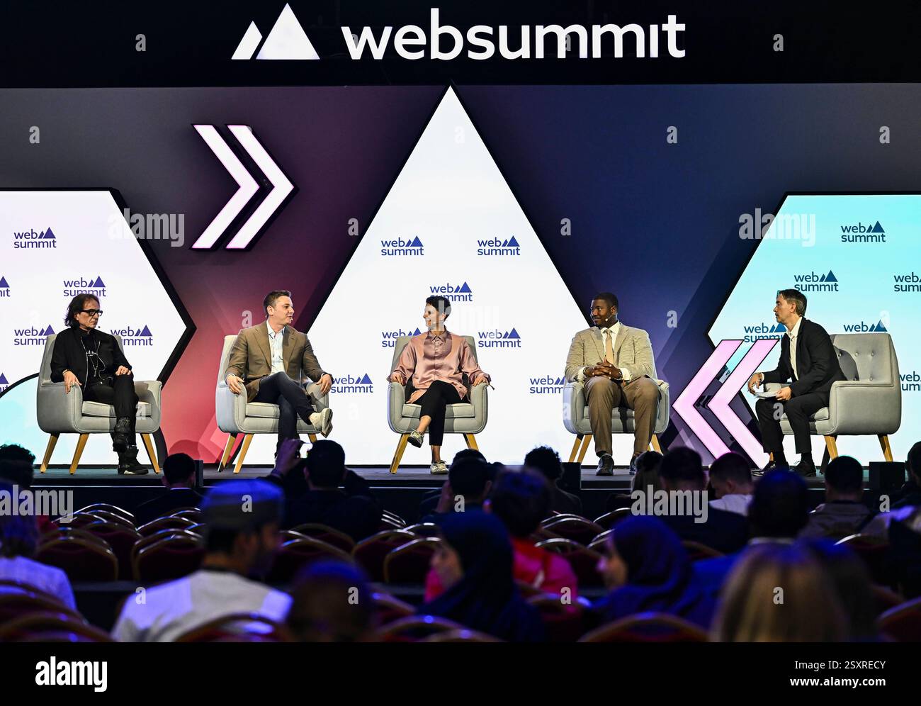 WEB SUMMIT QATAR 2025 - DAY THREE L to R Fabien Allegre, Chief Brand ...