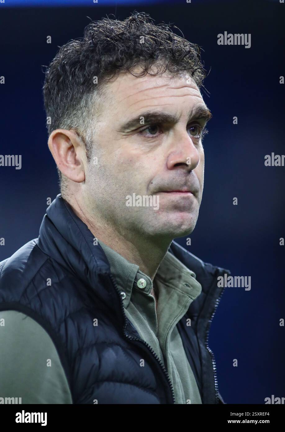Cardiff, UK. 25th Feb, 2025. Cardiff City Manager Omer Riza during the ...