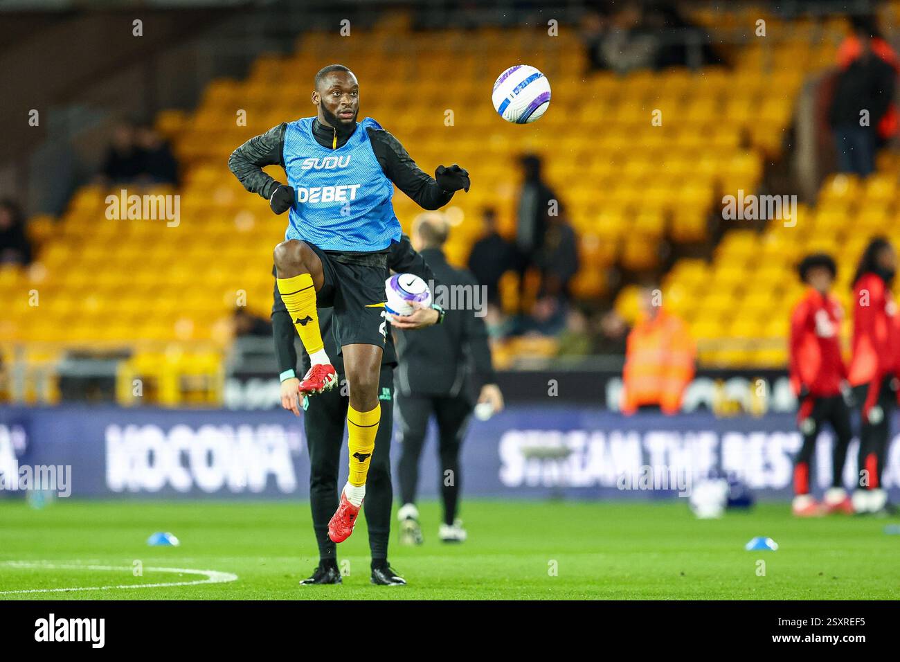 #24, Toti Gomes of Wolves at warm up during the Premier League match ...