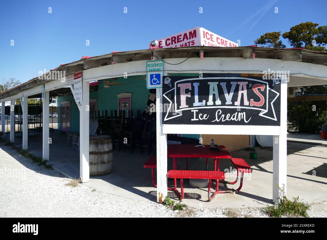 Flava's Ice Cream Shop Stock Photo - Alamy