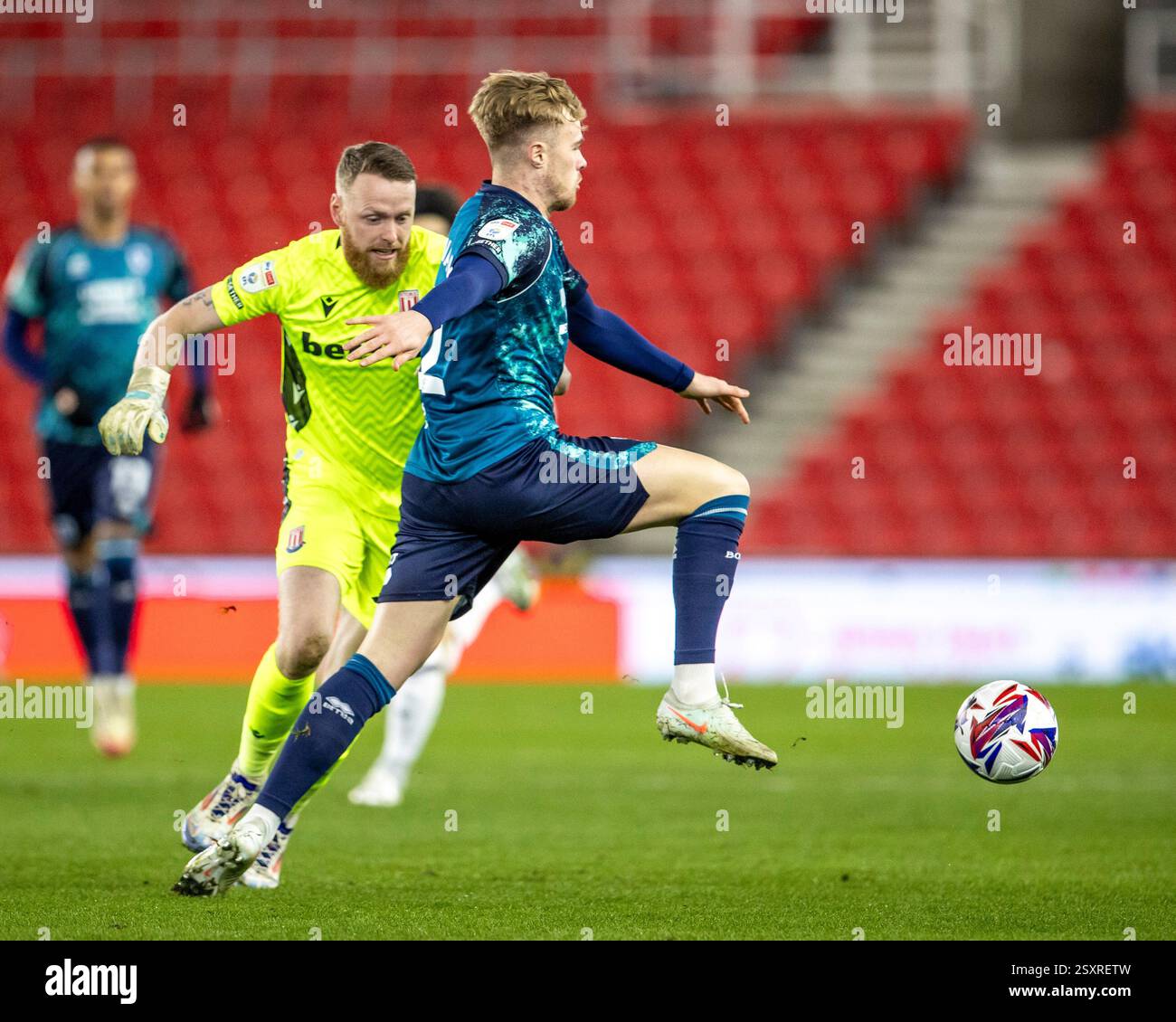 25th February 2025; Bet365 Stadium, Stoke, Staffordshire, England; EFL ...