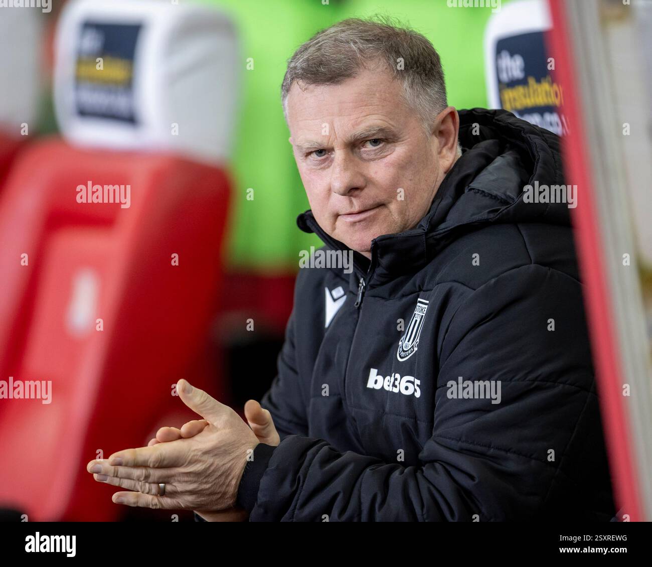 25th February 2025; Bet365 Stadium, Stoke, Staffordshire, England; EFL ...