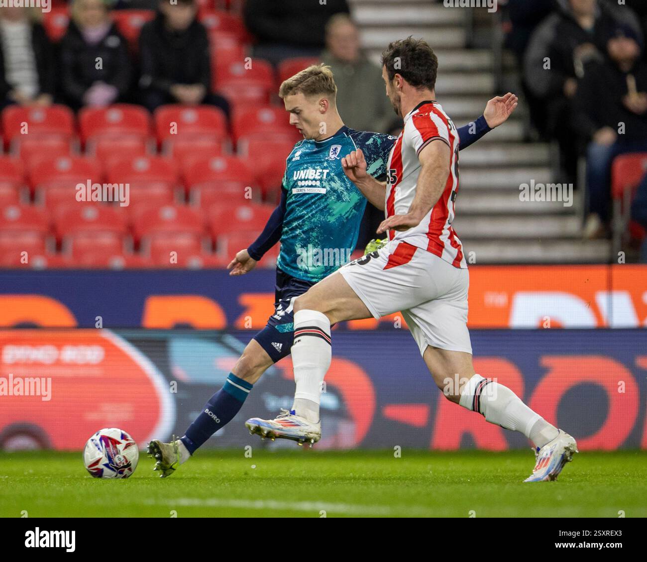 25th February 2025; Bet365 Stadium, Stoke, Staffordshire, England; EFL ...