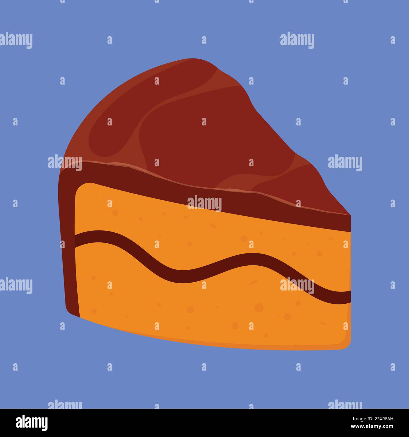 Chocolate Cake Illustration Vector. Cake Piece vector icon. cake ...
