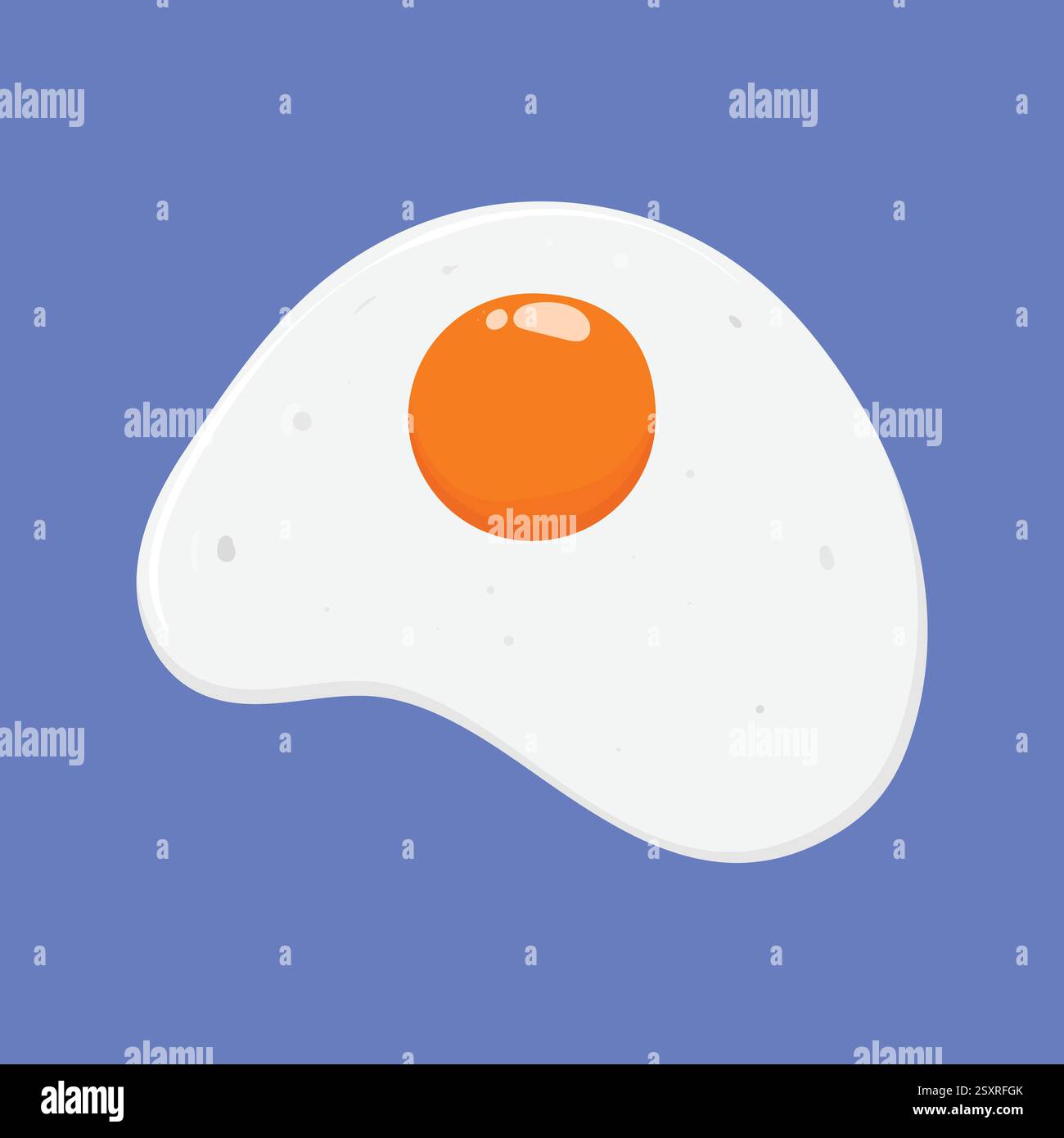 Cooked Fried Egg Illustration Vector. fried egg icon vector. healthy icon Stock Vector Image ...