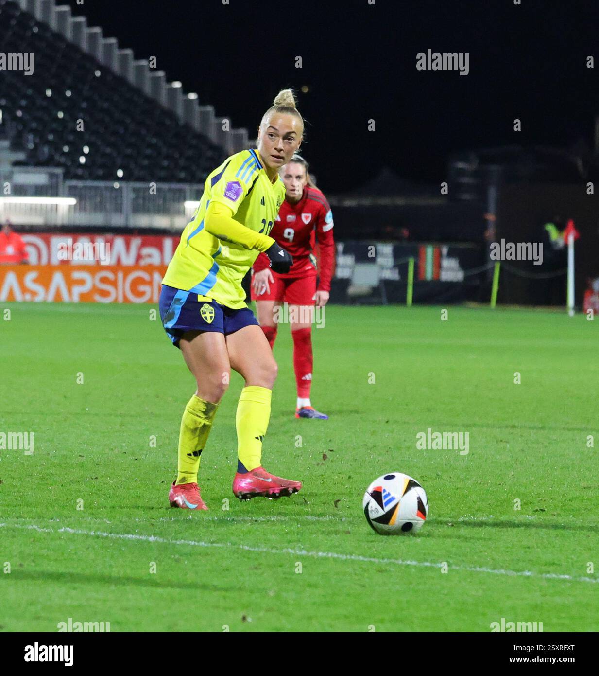 SToK Cae Ras, Wrexham, UK. 25th Feb, 2025. UEFA Womens Nations League ...