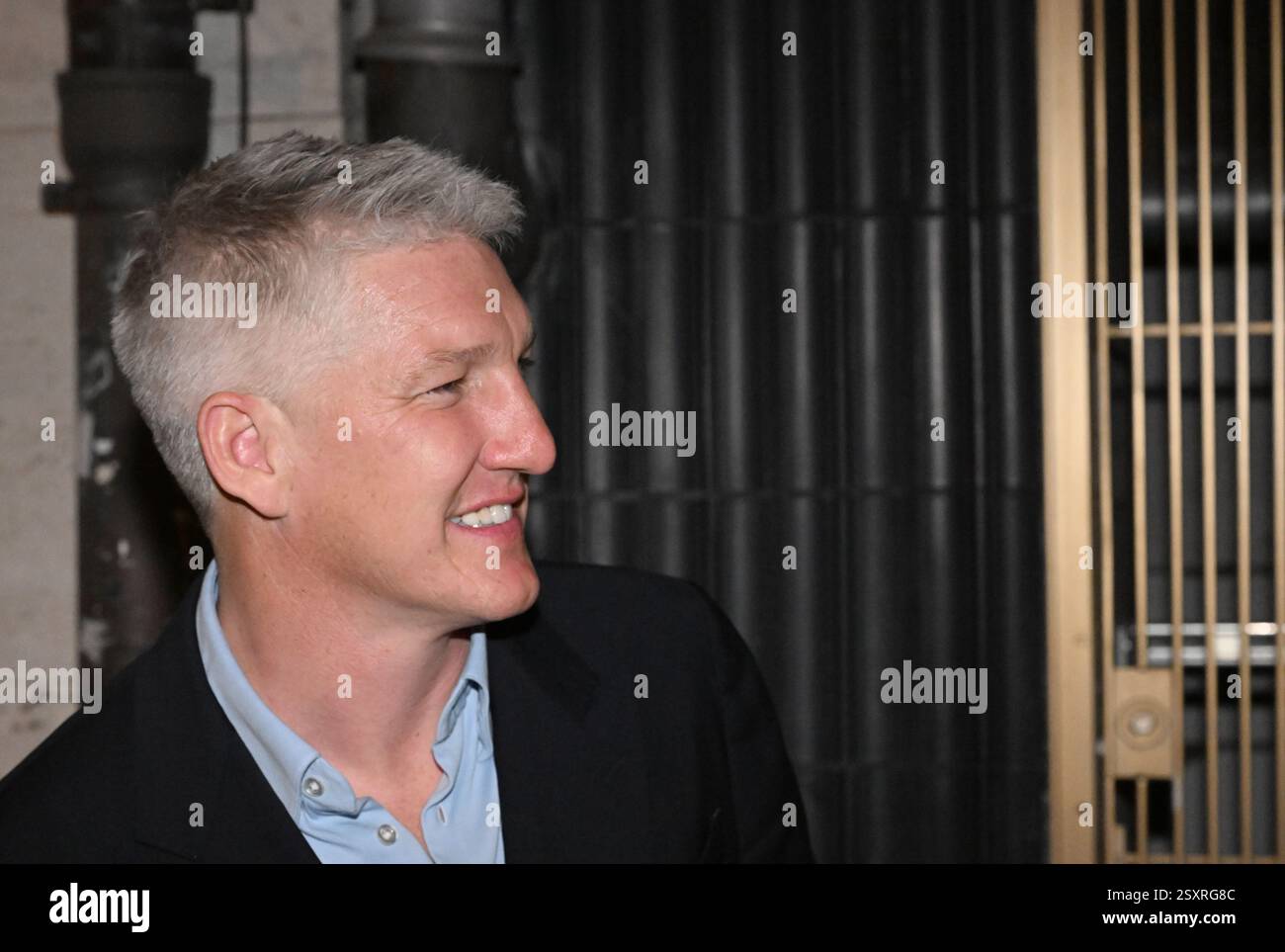 Munich, Germany. 25th Feb, 2025. Footballer Bastian Schweinsteiger ...