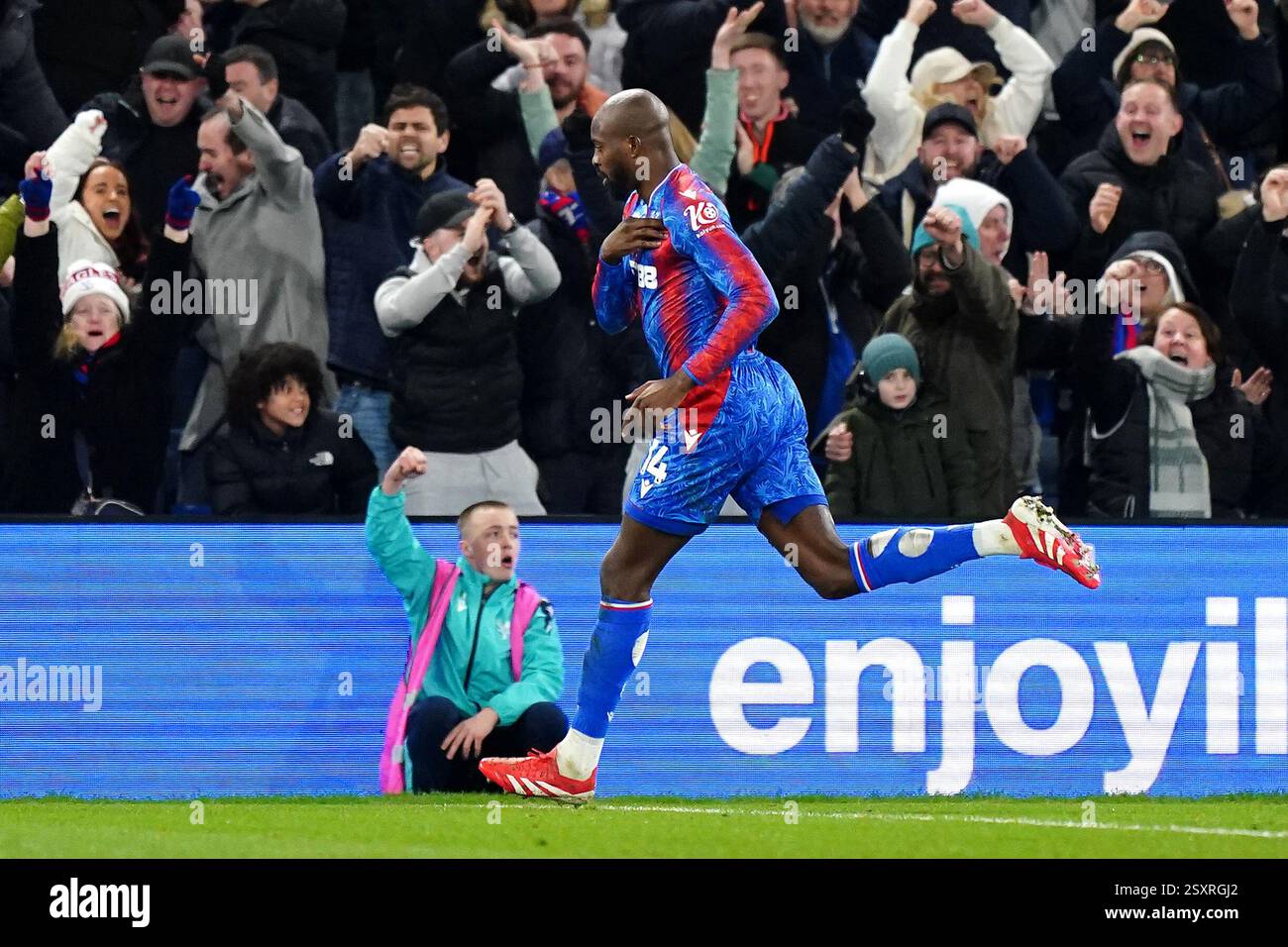 Crystal Palace's Jean-Philippe Mateta celebrates scoring their side's ...