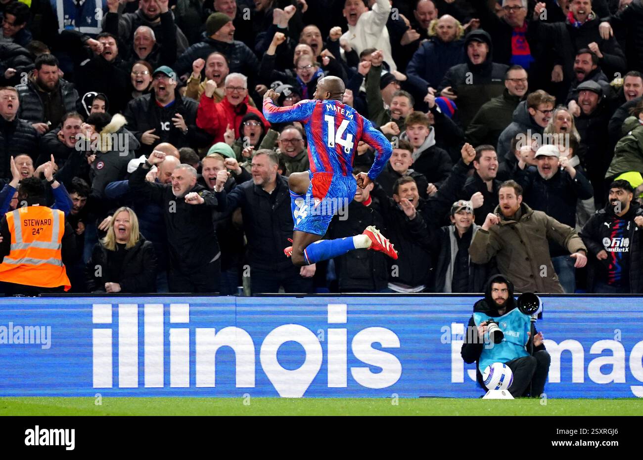 Crystal Palace's Jean-Philippe Mateta celebrates scoring their side's ...